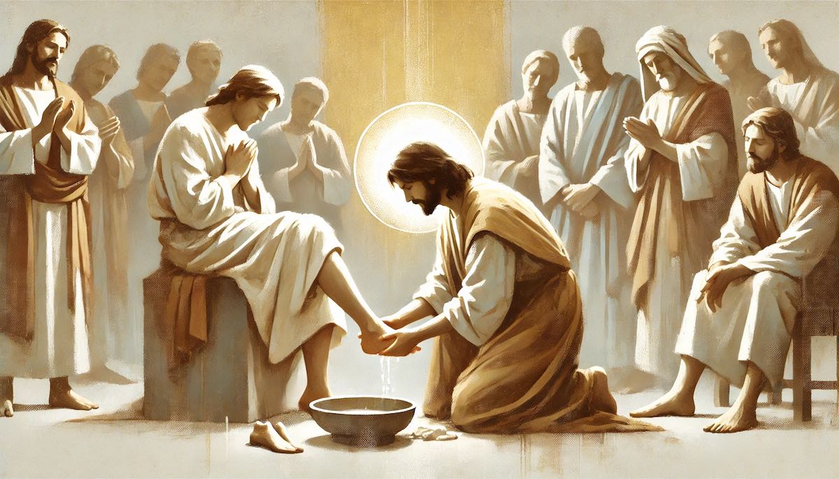 Christ Washing the Feet of the Disciples - Veritas Catholica